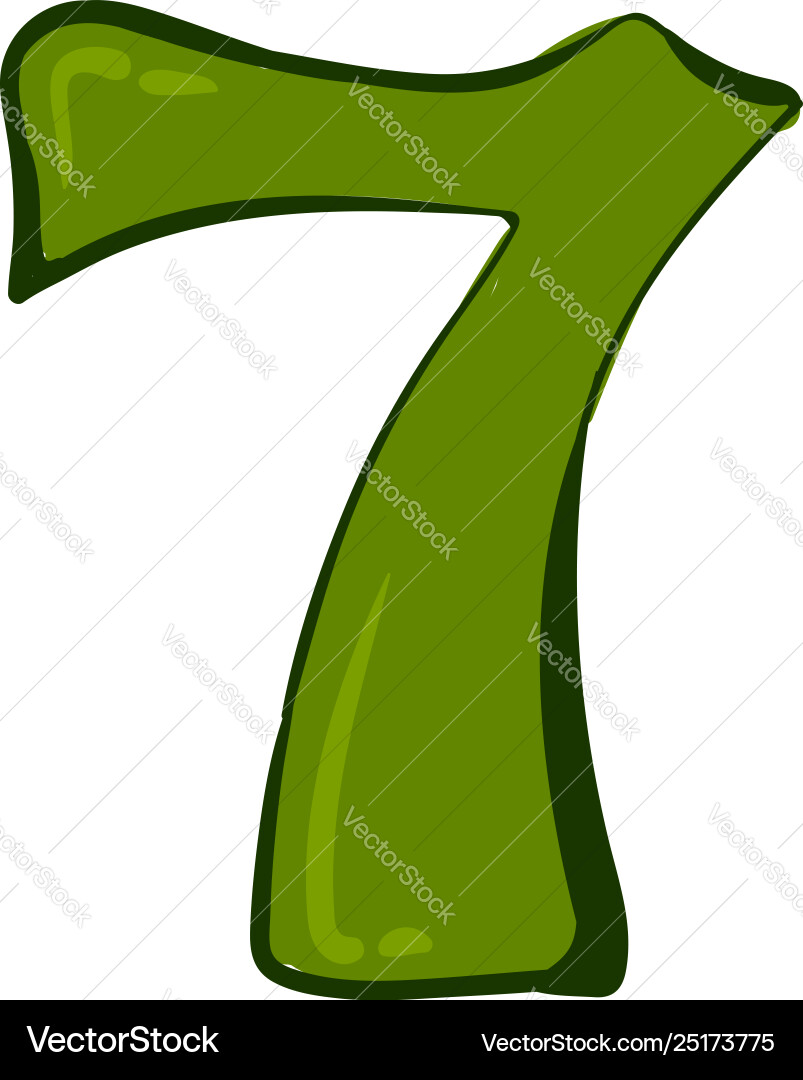 Green Number 7 Clip Art – Homegardensmart.com